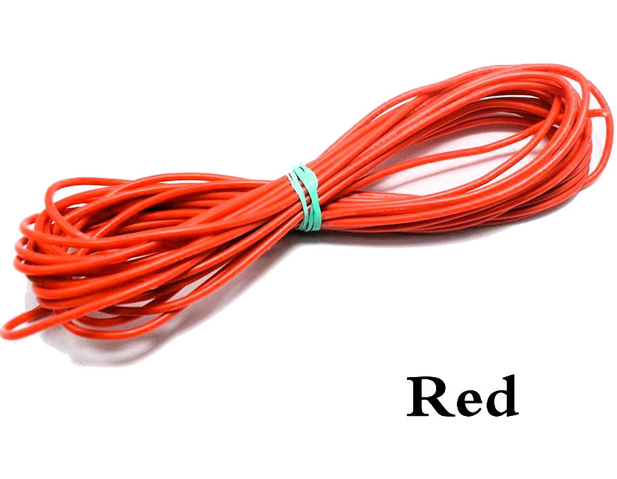 30 Gauge Red Wire, Multiple QT Available – DIY Electronic Hobbies